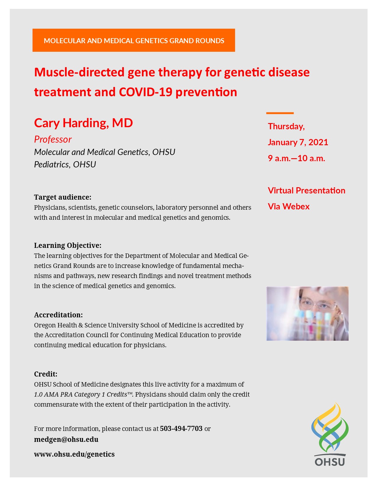 MMG Grand Rounds - "Muscle-directed gene therapy for genetic disease ...