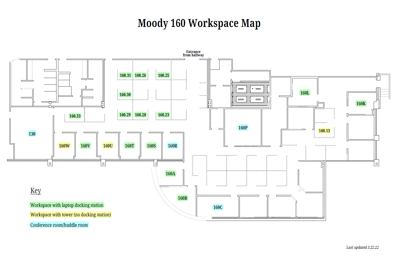 Moody Workspace Map | OHSU